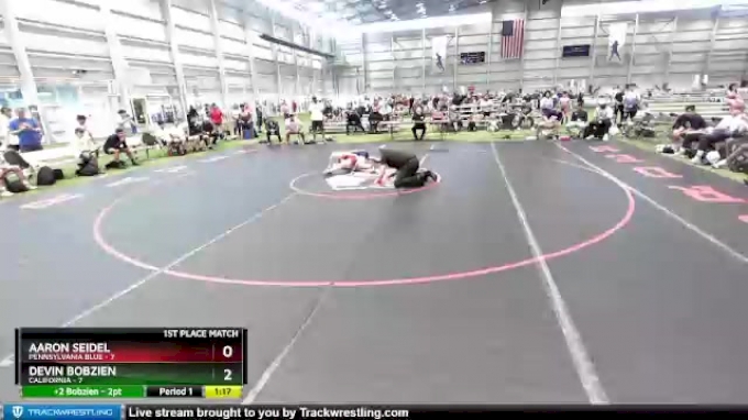 106 lbs Placement Matches (8 Team) - Aaron Seidel, Pennsylvania Blue vs ...