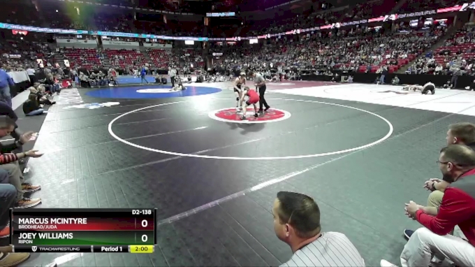 D2-138 lbs Champ. Round 1 - Marcus McIntyre, Brodhead/Juda vs Joey ...