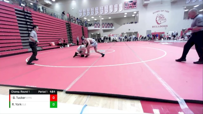 144 lbs Champ. Round 1 - Brogan Tucker, St. Paris Graham vs Roman York ...