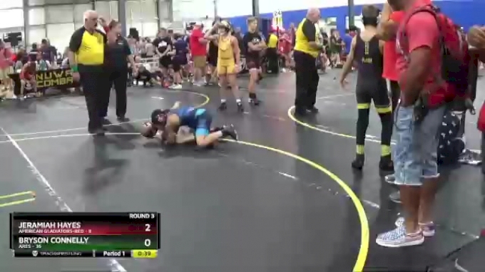 92 lbs Round 3 (6 Team) - Bryson Connelly, ARES vs Jeramiah Hayes ...