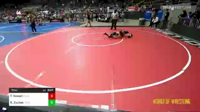 70 lbs Consi Of 32 #2 - Trey Howell, R.A.W. vs Ryder Zychek, South Side ...