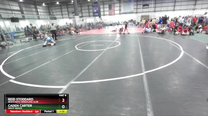 126 lbs Champ. Round 2 - Caden Carter, Great Bridge vs Reid Stoddard ...