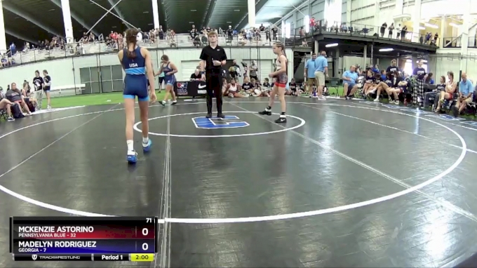 71 lbs Round 3 (6 Team) - McKenzie Astorino, Pennsylvania Blue vs ...