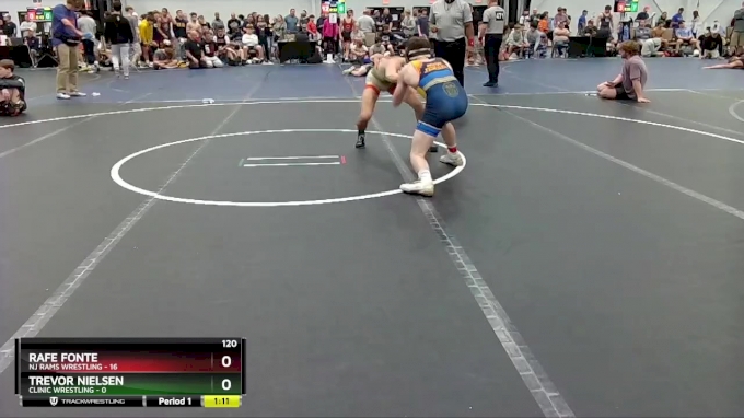 120 lbs Round 4 (8 Team) - Rafe Fonte, NJ Rams Wrestling vs Trevor ...