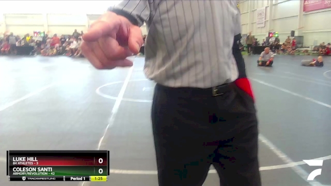84 lbs Round 5 (8 Team) - Coleson Santi, Armory/Revolution vs Luke Hill ...