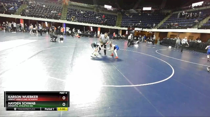 90 lbs Quarterfinal - Karson Wuebker, Sebolt Wrestling Academy vs ...