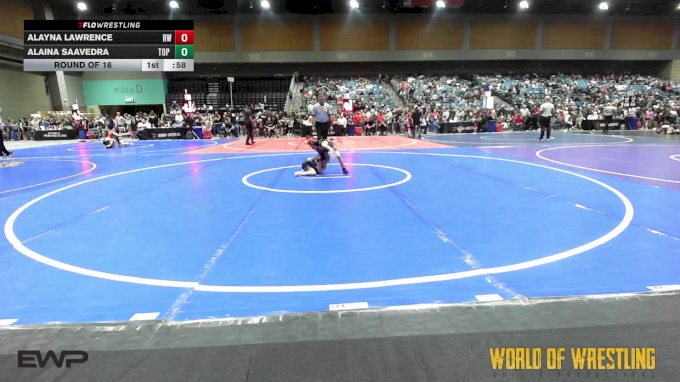 52 lbs Round Of 16 - Alayna Lawrence, Red Wave Wrestling vs Alaina ...