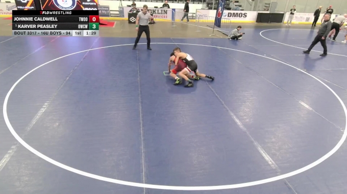 16U Boys - 94 lbs Quarters - Karver Peasley, Omak Wrecking Crew ...