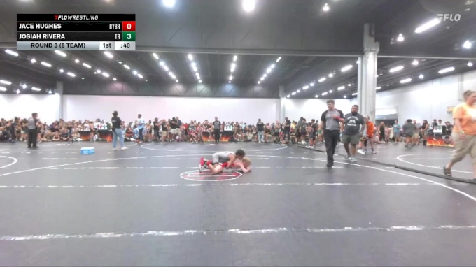 64 lbs Round 3 (8 Team) - Jace Hughes, Backyard Brawlers Red vs Josiah Rivera, Top Rank