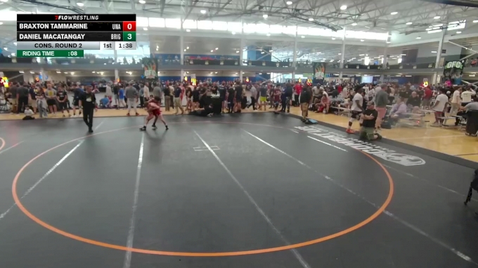 106 lbs Cons. Round 2 - Braxton Tammarine, Unattached vs Daniel ...