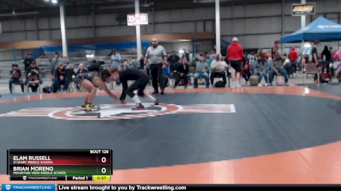 120 lbs Cons. Semi - Elam Russell, O`Leary Middle School vs Brian ...