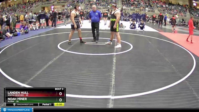 287 lbs Placement (4 Team) - Hayden Hull, South Medford vs Noah Miner ...