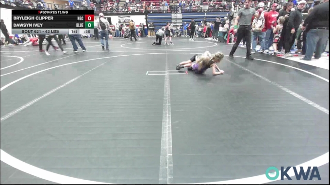 43 lbs Rr Rnd 2 - Bryleigh Clipper, Norman Grappling Club vs Dawsyn ...