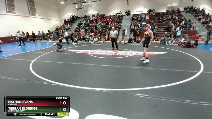 106 lbs Quarterfinal - Nathan Evans, Laramie vs Teegan Eldridge ...
