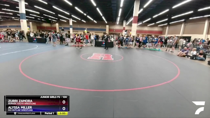 100 lbs Round 2 - Zurri Zamora, Borger Youth Wrestling vs Alyssa Miller ...