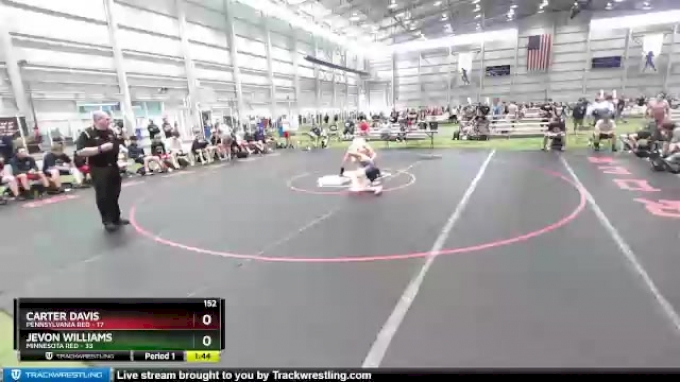 152 lbs Round 3 (8 Team) - Carter Davis, Pennsylvania Red vs Jevon ...
