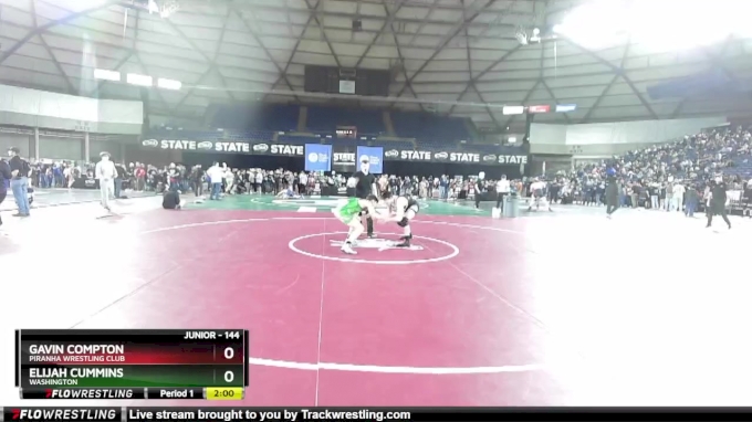 144 lbs Round 2 - Elijah Cummins, Washington vs Gavin Compton, Piranha ...