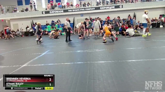 92 lbs Round 5 (6 Team) - Brennen Veverka, U2 Upstate Uprising vs Ethan ...