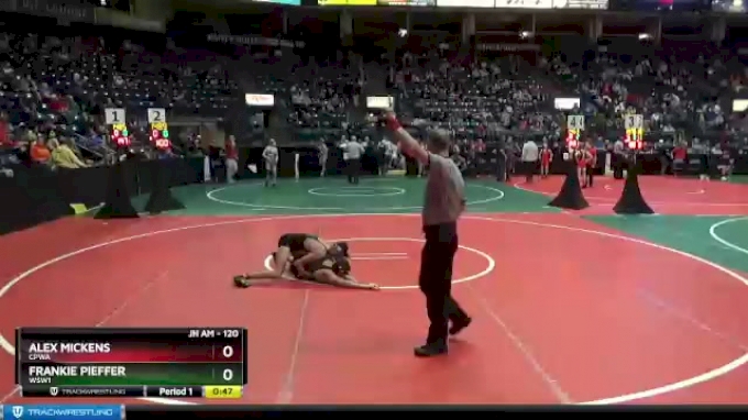 120 lbs Cons. Round 6 - Frankie Pieffer, WSW1 vs Alex Mickens, CPWA