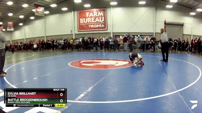 53 lbs Champ. Round 2 - Sylvia Brillhart, VA Elite vs Battle ...