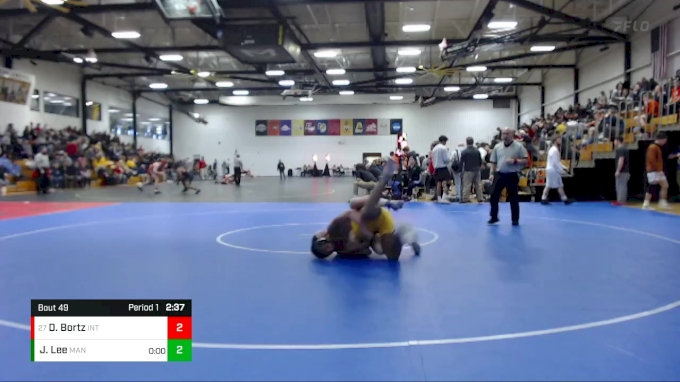 184 lbs Champ. Round 1 - David Bortz, Indiana Tech vs Joshua Lee ...