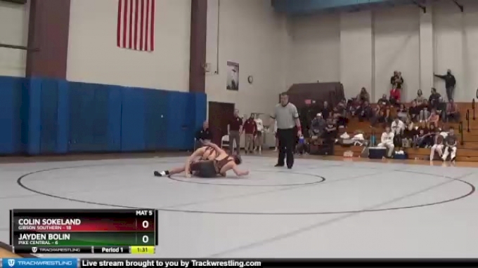 152 lbs Finals (2 Team) - Jayden Bolin, Pike Central vs Colin Sokeland ...