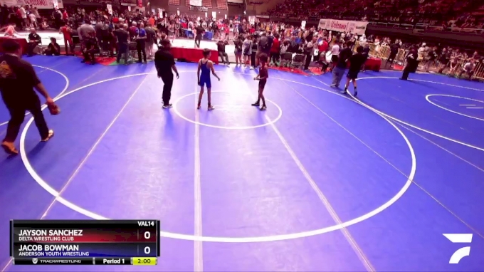 92 lbs Semifinal - Jayson Sanchez, Delta Wrestling Club vs Jacob Bowman ...