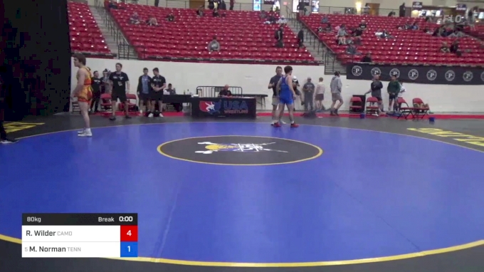 80 kg Cons 16 #2 - Ryder Wilder, Camden County High School Wrestling vs ...