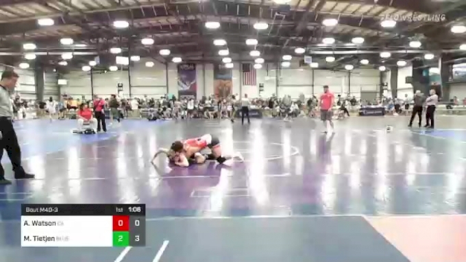 113 lbs Rr Rnd 3 - Asher Watson, Combat Athletics Red vs Mikey Tietjen ...