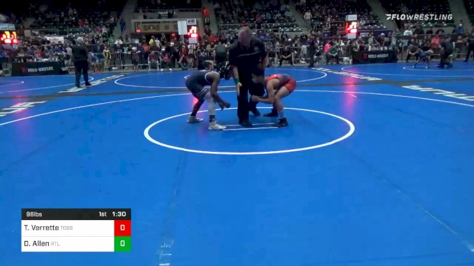 96 lbs Final - Thomas J Verrette, Toss Em Up vs Donavon Allen, RTL Trained