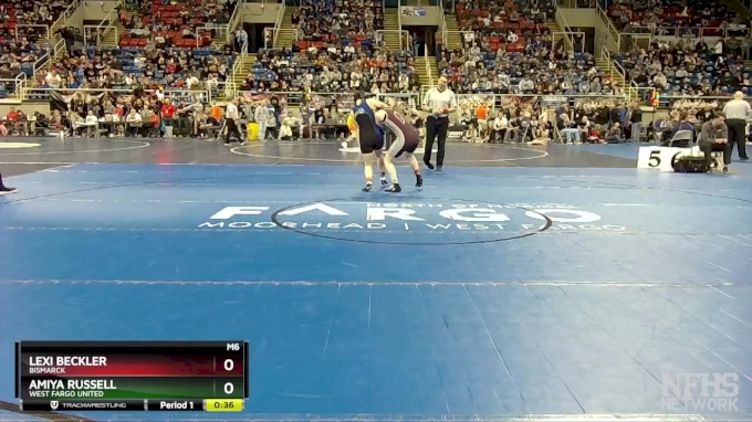 155 lbs Cons. Round 3 - Amiya Russell, West Fargo United vs Lexi ...