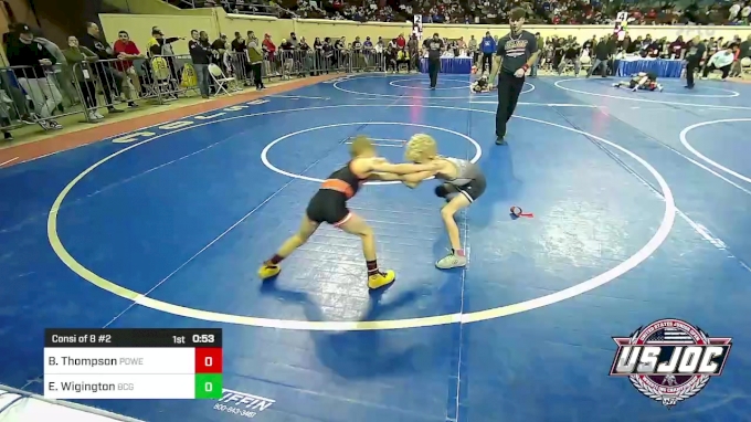 49 lbs Consi Of 8 #2 - Braxton Thompson, Powerhouse Wrestling vs Easton ...