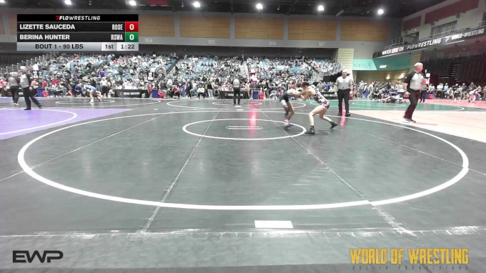 90 lbs Quarterfinal - Lizette Sauceda, Rose City Alliance vs Berina ...