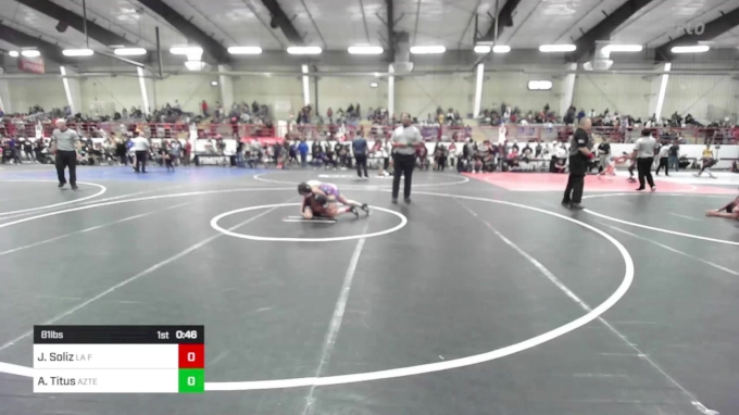 81 lbs 5th Place - Jane Soliz, La Familia vs Abigail Titus, Aztec