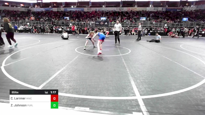85 lbs Quarterfinal - Colton Larimer, MoWest Championship Wrestling vs ...