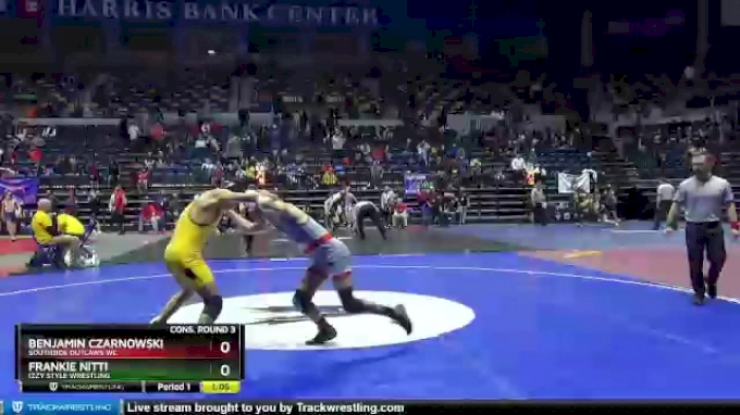 126 lbs Cons. Round 3 - Benjamin Czarnowski, Southside Outlaws WC vs ...