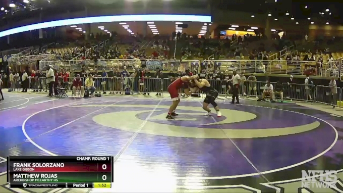 2A 182 lbs Champ. Round 1 - Matthew Rojas, Archbishop Mccarthy Hs vs ...