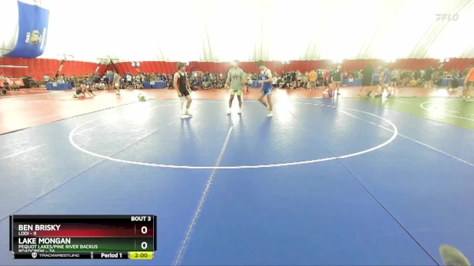 144 lbs Champ Round 1 (16 Team) - Ben Brisky, Lodi vs Lake Mongan, Pequot Lakes/Pine River ...
