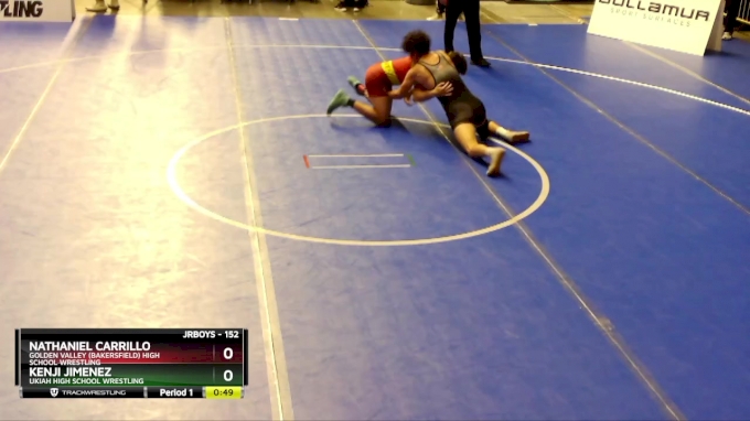 152 lbs Cons. Round 4 - Kenji Jimenez, Ukiah High School Wrestling vs ...
