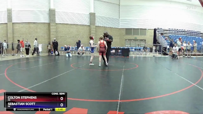 58-63 lbs Cons. Semi - Colton Stephens, PA vs Sebastian Scott, MI