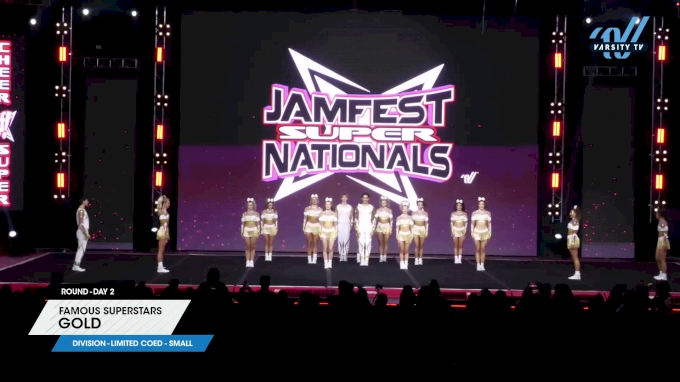 Famous Superstars - GOLD [2025 L6 Limited Coed - Small Day 2] 2025 JAMfest Cheer Super Nationals