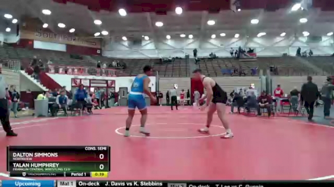 220 lbs Cons. Semi - Talan Humphrey, Franklin Central Wrestling Clu vs ...