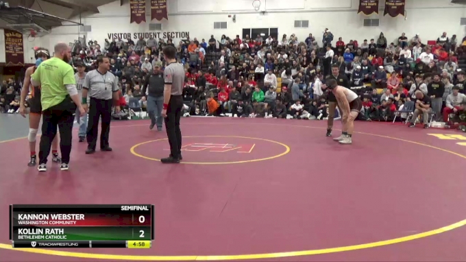 138 lbs Semifinal - Kollin Rath, Bethlehem Catholic vs Kannon Webster ...