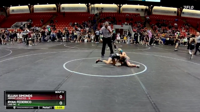 64 lbs Round 2 (8 Team) - Elijah Simonds, Armory Athletics vs Ryan ...