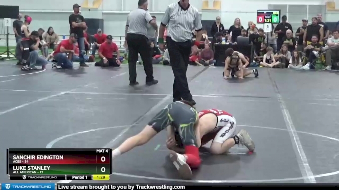 84 lbs Round 5 (8 Team) - Sanchir Edington, ACES vs Luke Stanley, All ...