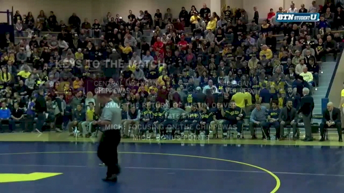 165 lbs, Logan Parks, CMU vs Logan Massa, Michigan