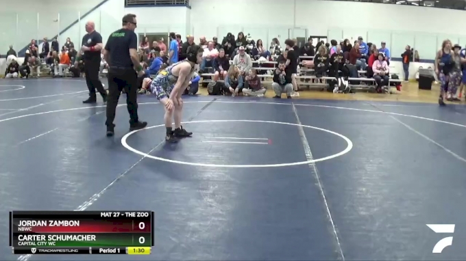 101 lbs 1st Place Match - Jordan Zambon, NBWC vs Carter Schumacher ...