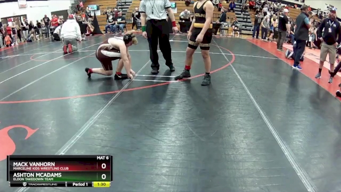 125-130 lbs Round 3 - Mack Vanhorn, Marceline Kids Wrestling Club vs ...