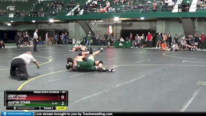 197 lbs Cons. Semi - Joey Lyons, Cleveland State vs Austin Starr, Ohio ...