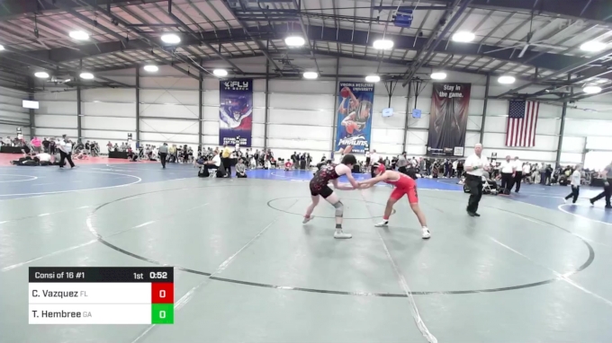 127 lbs Consi Of 16 #1 - Christopher Vazquez, FL vs Tristan Hembree, GA